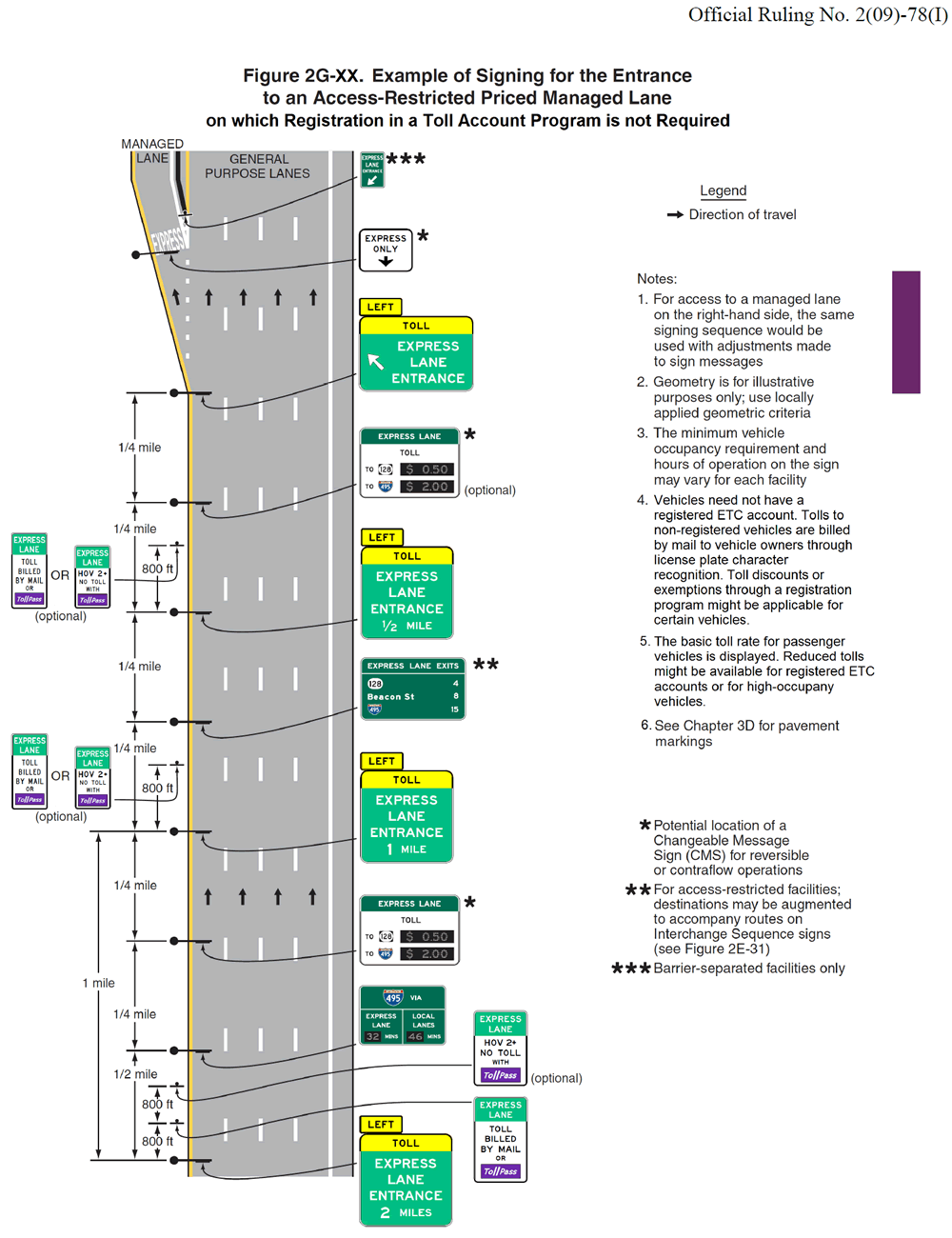 Interpretation Letter 2(09)-78(I) Long Description - Resources - FHWA MUTCD